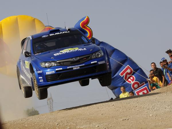 Subaru Rally Wallpaper Jump
