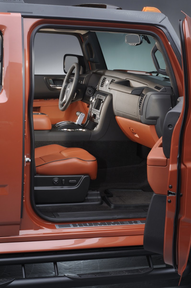 Black Hummer H2 Interior
