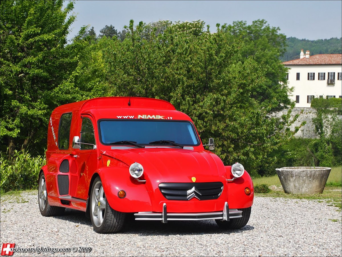 Insane Citroen 2CV built atop Ferrari F355 Chassis Complete with 3.5 ...