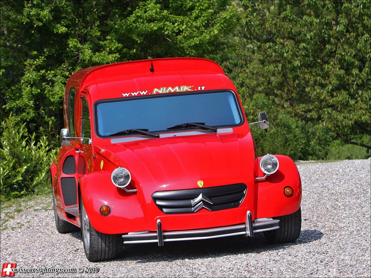 Insane Citroen 2CV built atop Ferrari F355 Chassis Complete with 3.5 ...