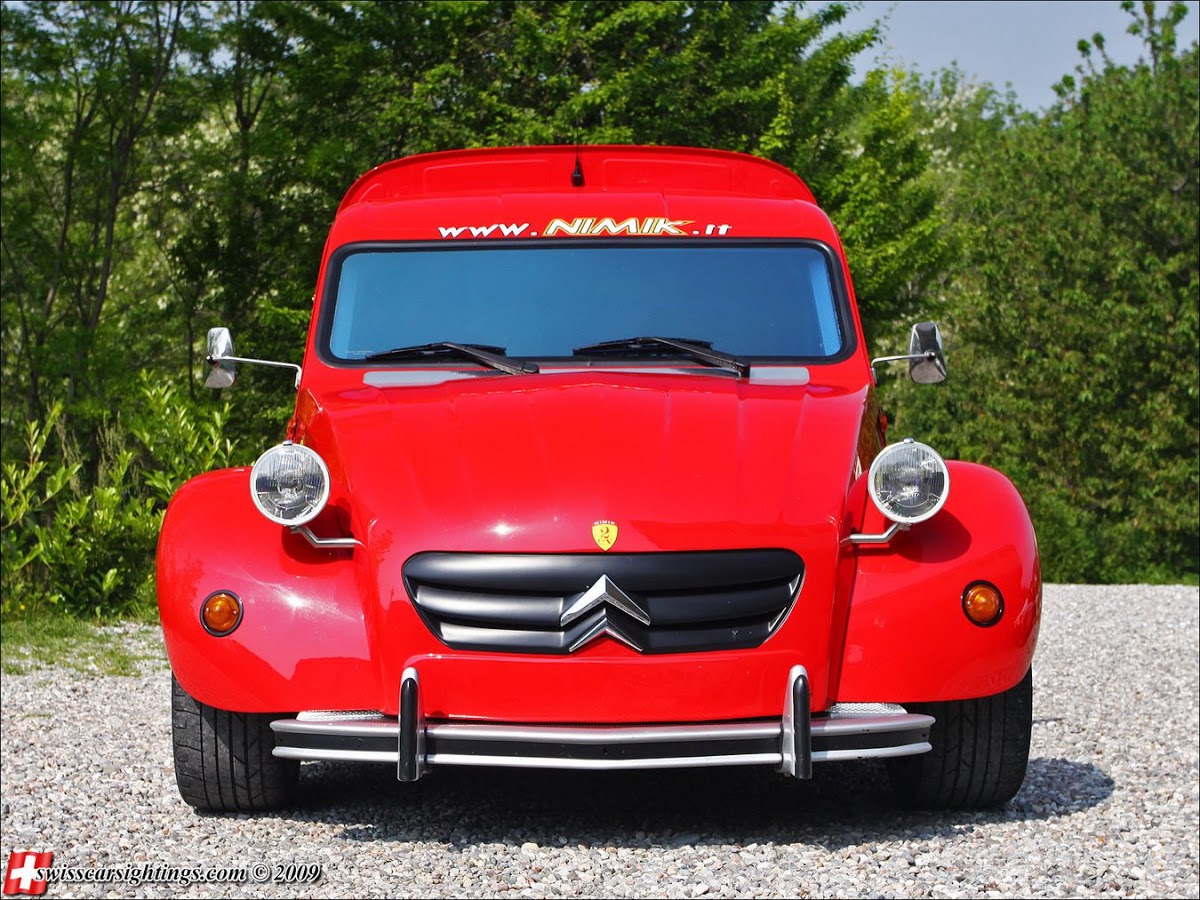Insane Citroen 2CV built atop Ferrari F355 Chassis Complete with 3.5 ...