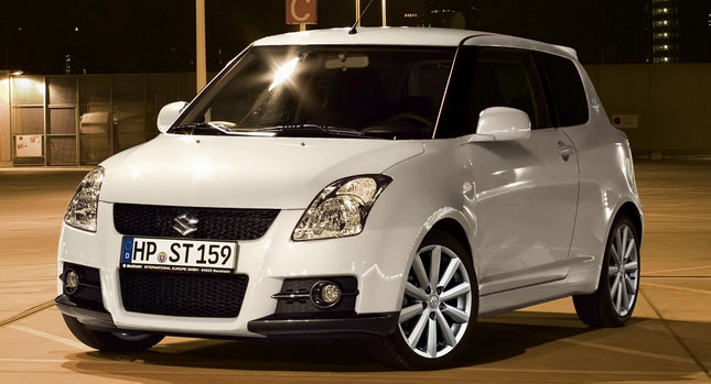 White Suzuki Swift Sport