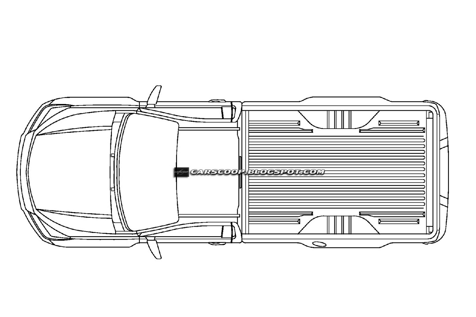 Truck Top View Drawing