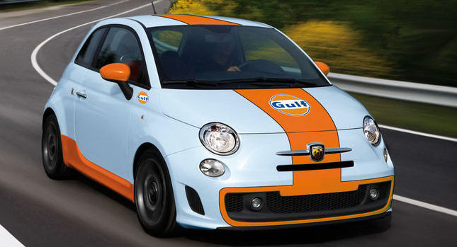 Fiat Preparing Limited Run Abarth 500 in Gulf Livery [Updated] | Carscoops