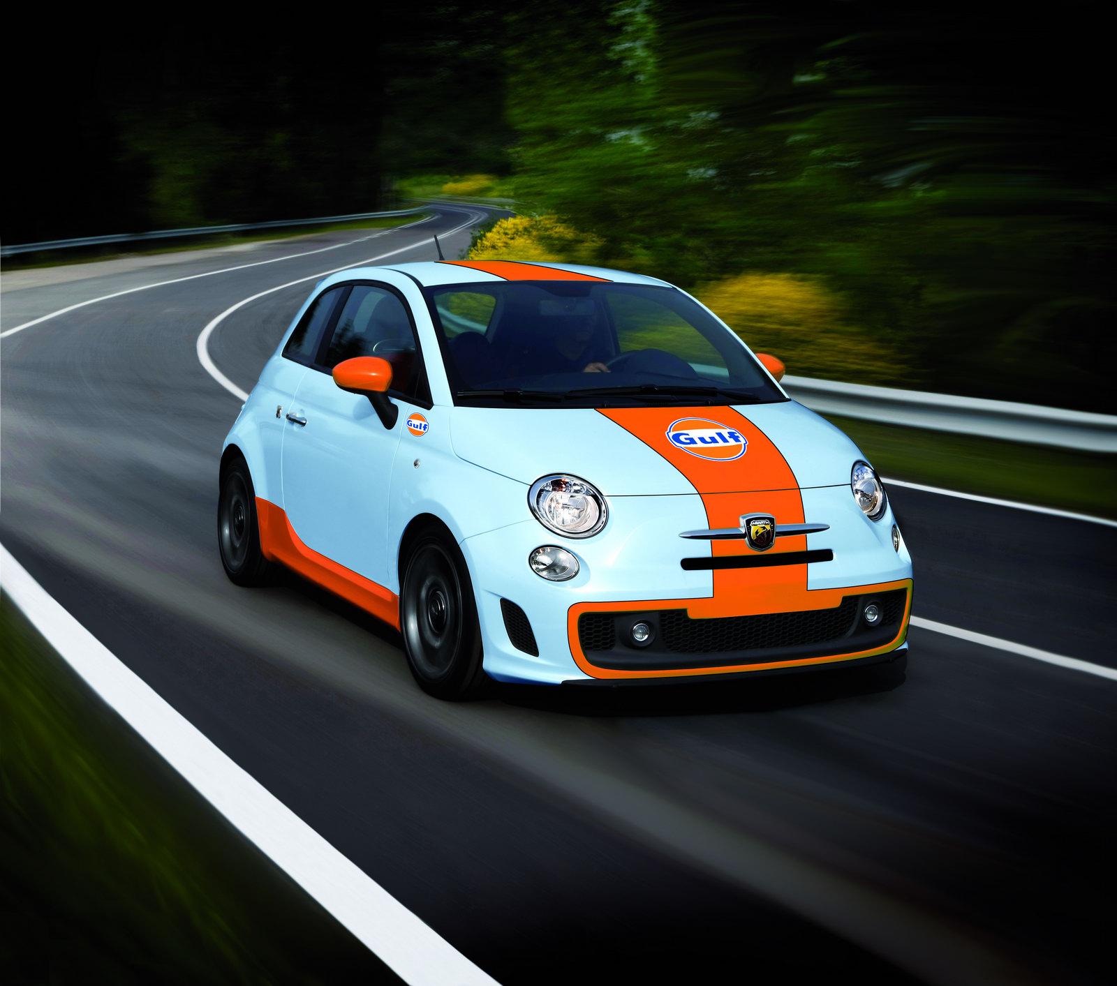 Fiat Preparing Limited Run Abarth 500 in Gulf Livery [Updated] | Carscoops