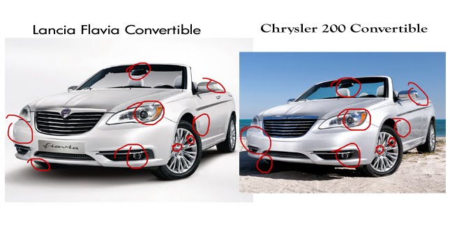 Did Fiat Simply Photoshop Lancia badges on the Chrysler 200 Convertible ...