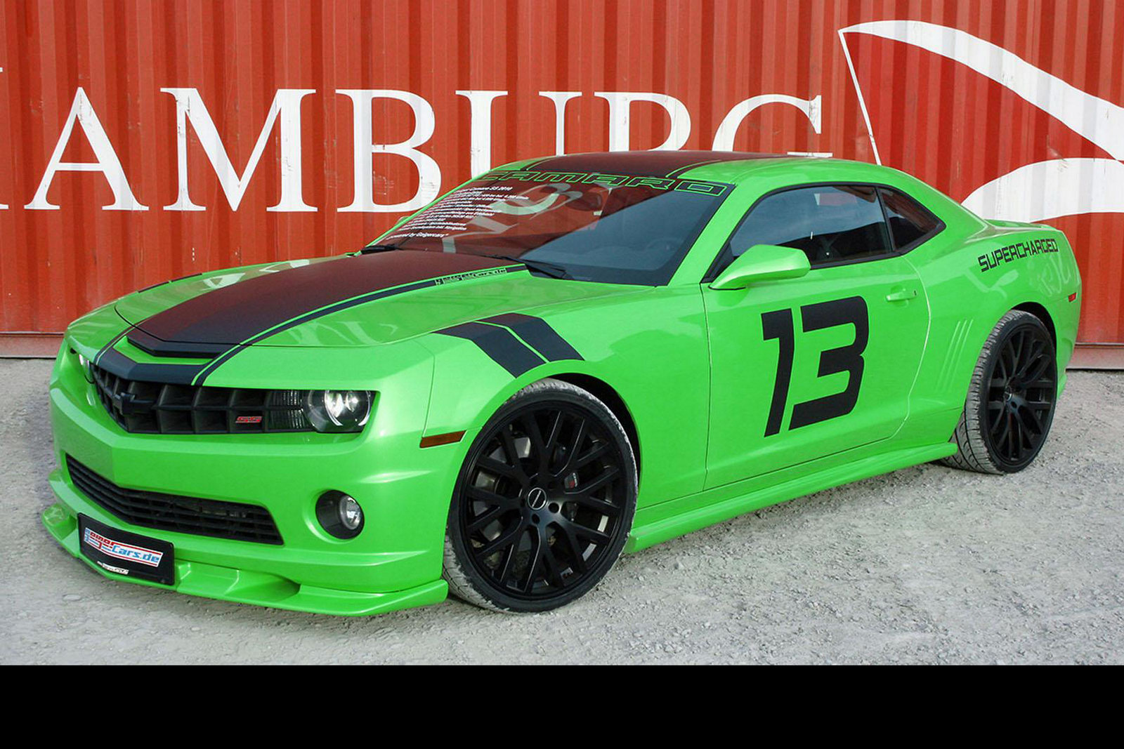 Green Chevy Camaro