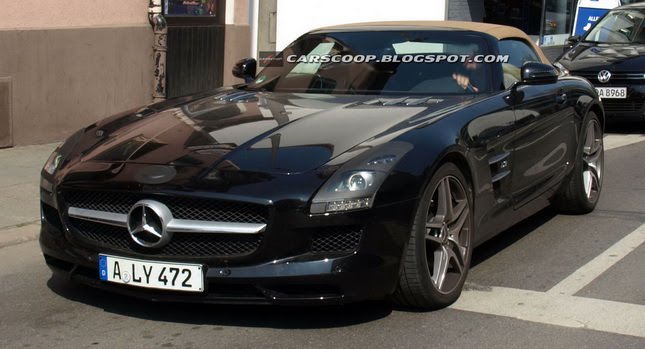 New Mercedes-Benz SLS AMG Roadster in the Flesh and Undisguised | Carscoops