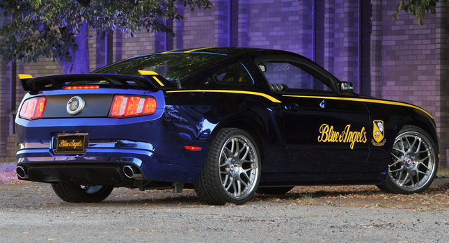 One-Off “Blue Angels” Ford Mustang Auctioned at Air Show | Carscoops