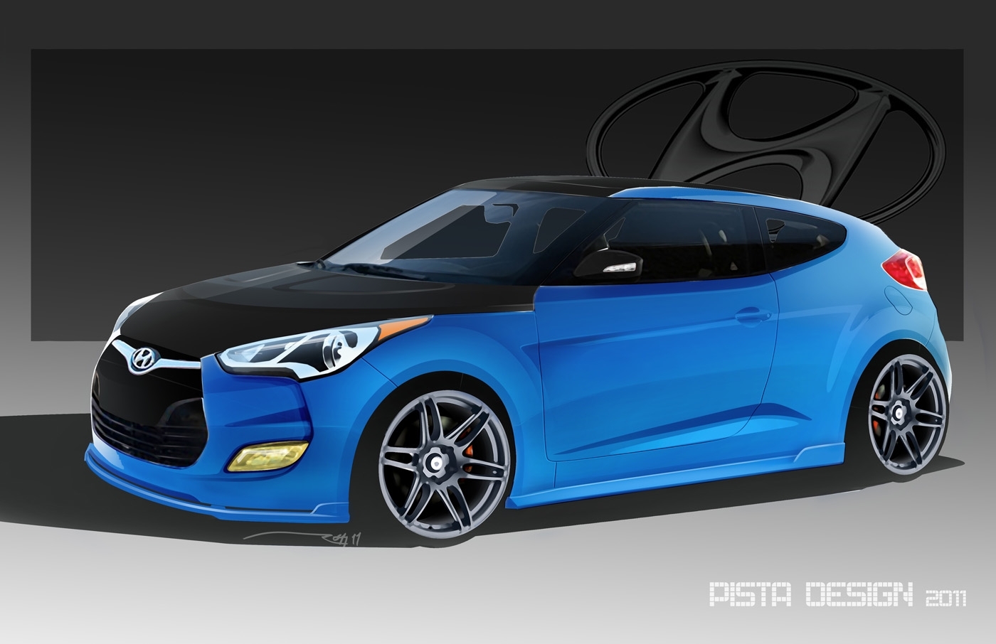 Hyundai Veloster Light Blue