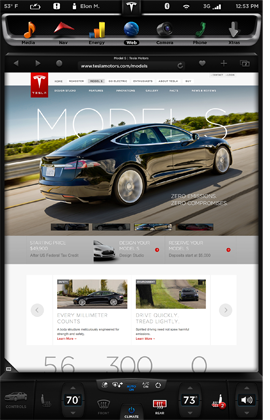 Video: Tesla Model S' Humongous 17-inch Infotainment Screen | Carscoops