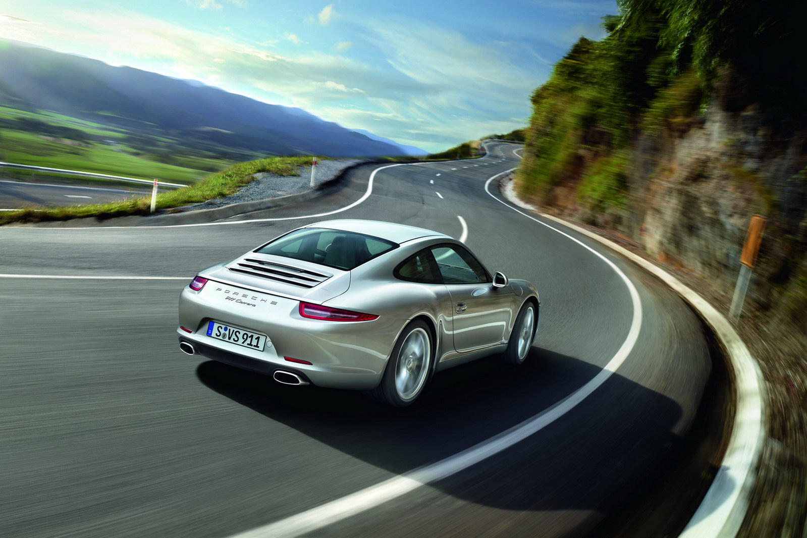Car On Curvy Road
