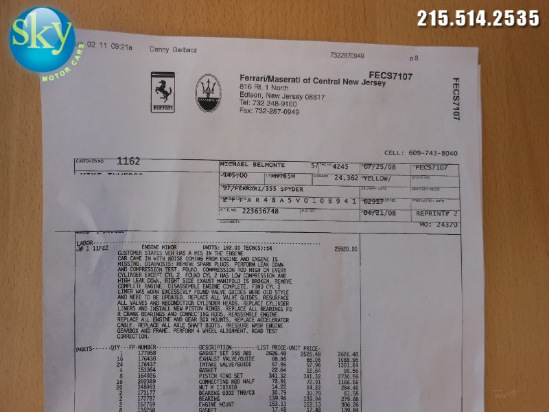 So You Want Buy a Used Ferrari, do You? F355 Owner Spent $47,845 to ...