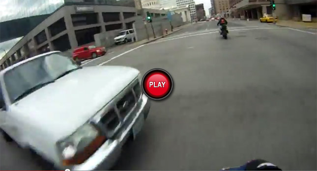 Scary Motorcycle Accident Caught on Rider's Helmet Camera as it ...