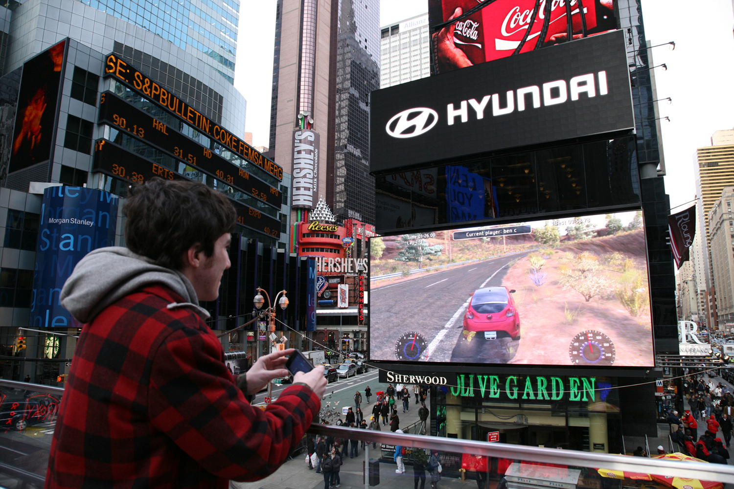 Hyundai gets Creative with Interactive Racing Game on Time Square ...