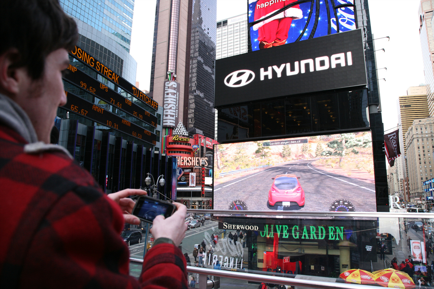 Hyundai gets Creative with Interactive Racing Game on Time Square ...