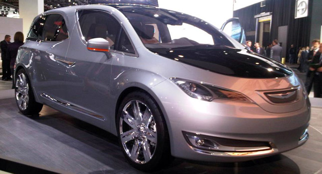 Chrysler Rolls Out Odd-Looking 700C Concept Minivan in Detroit | Carscoops