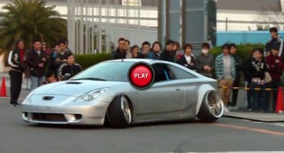 Who Sat on this Celica? Now That's One Comically Crazy Negative Camber ...