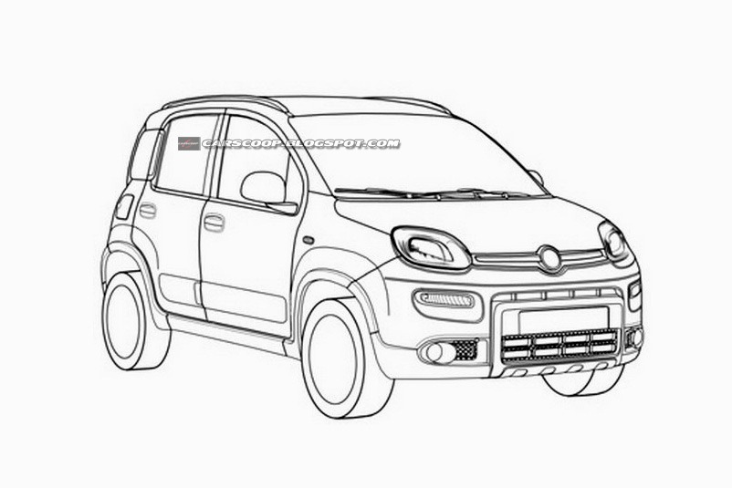 New 2013 Fiat Panda 4×4 Soft Crossover Revealed in Patent Drawings ...
