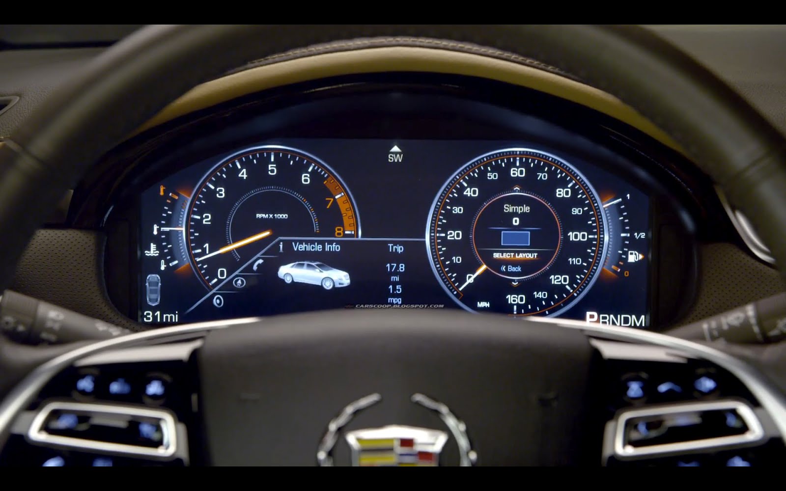 Watch the 2013 Cadillac XTS's Reconfigurable Instrument Cluster in ...