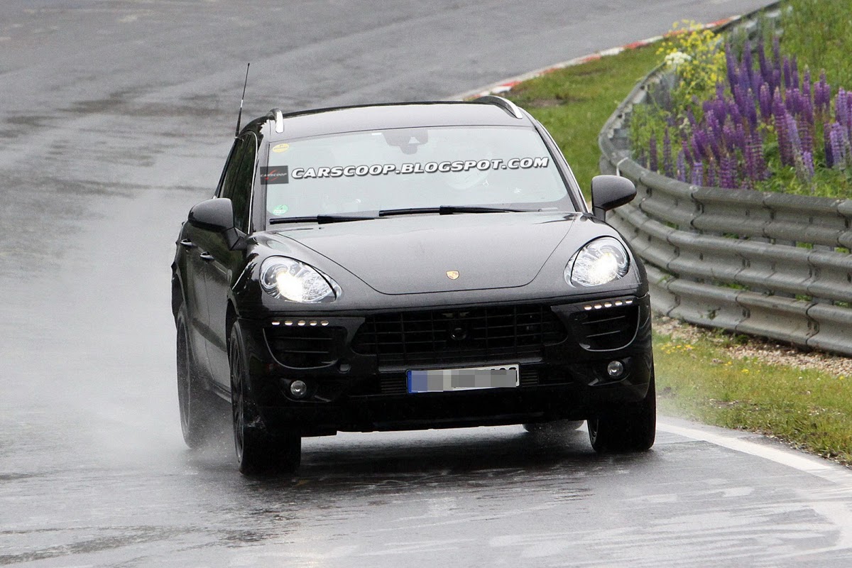 New Porsche Macan Compact SUV Scooped in Pictures and on Video, First ...