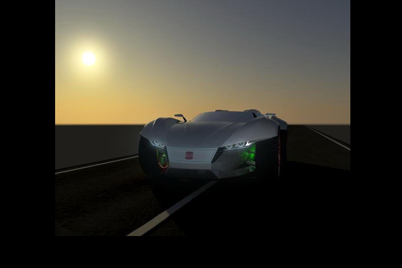 Seat Designer Envisions the Axon Electric Speedster Concept | Carscoops