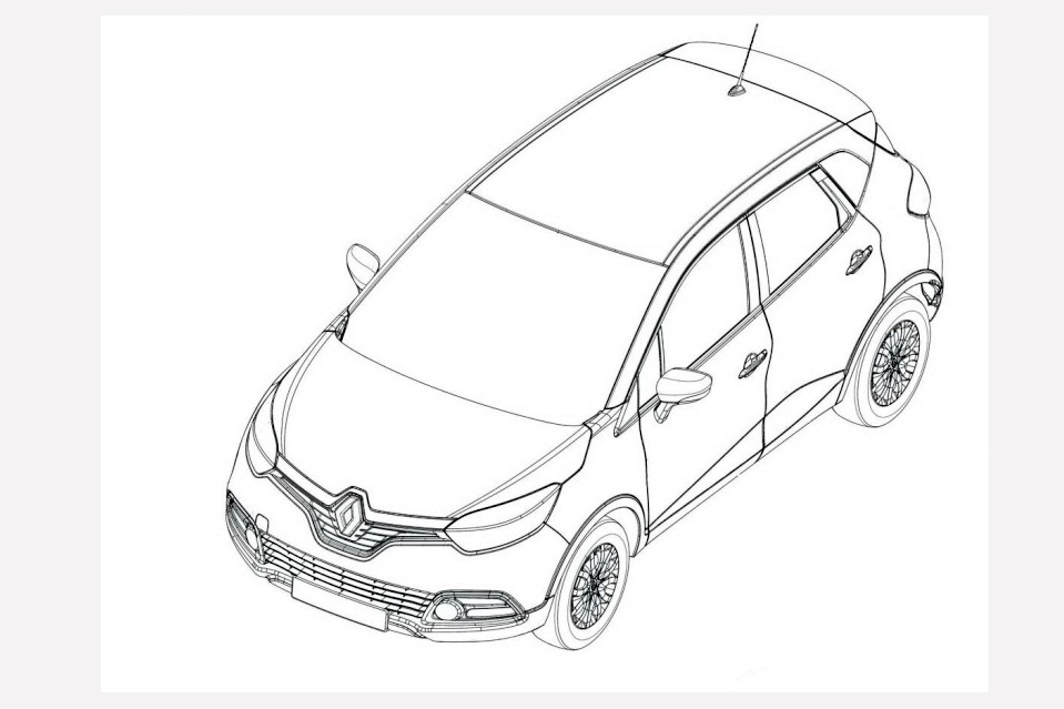 New Renault Captur Reportedly Revealed in Patent Drawings | Carscoops