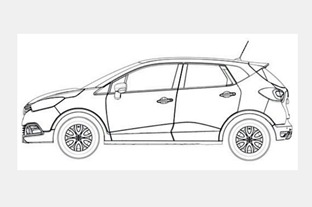 New Renault Captur Reportedly Revealed in Patent Drawings | Carscoops