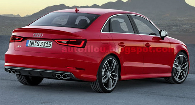 Audi A3 Sedan Red