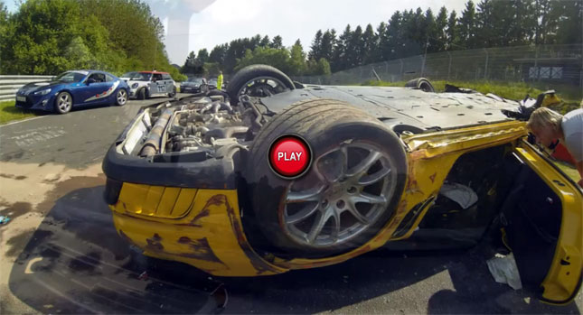 Watch a Porsche 911 GT2 Driver Crash, Tumble and Then Walk Away on the ...