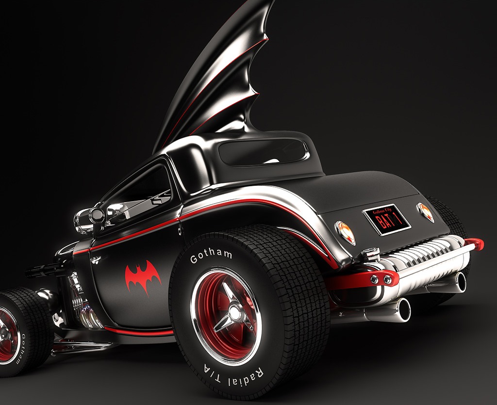 Great Batusi! Designer Dreams Up a Hot Rod for Batman | Carscoops