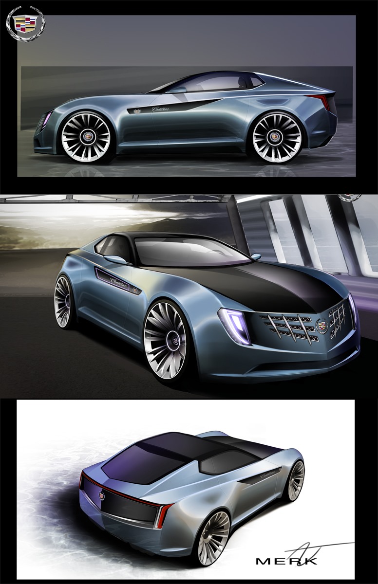 Two Cadillac Design Studies for a Compact Coupe | Carscoops