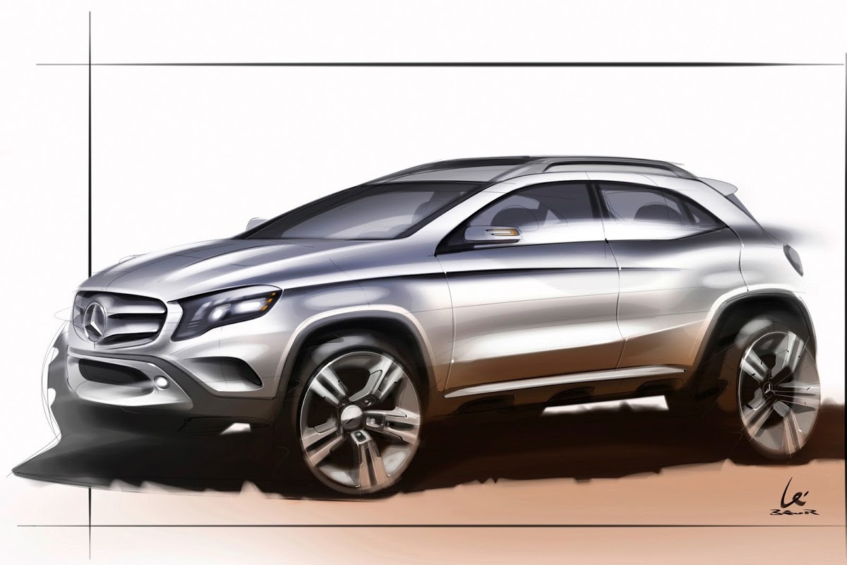 New Mercedes-Benz GLA Crosses Over to Frankfurt Motor Show | Carscoops