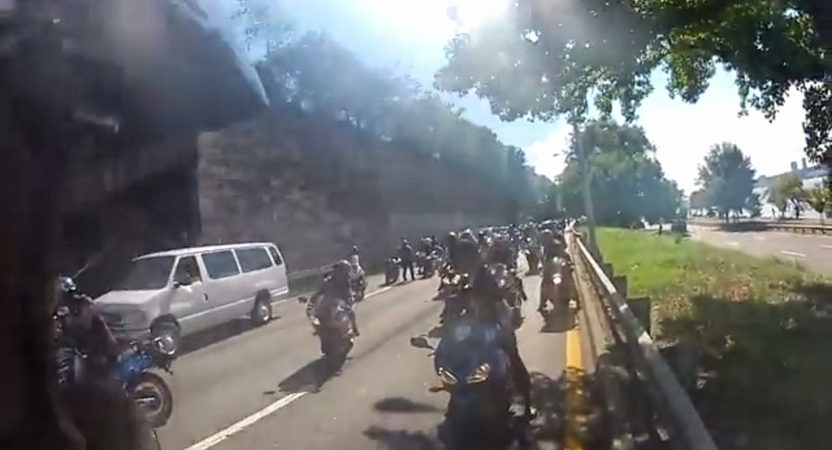 Shocking Video of Range Rover Running Over Several Bikers while Chased ...