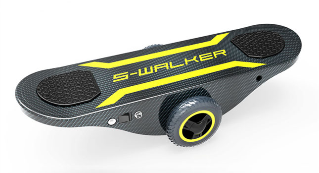 The S-Walker Board is Half Skateboard, Half Segway [w/Video] | Carscoops