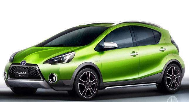 Toyota Prius C Flirts with Crossover Idea with New Aqua Cross Concept ...