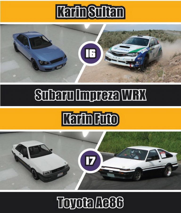 Check Out 50 GTA V Cars And Their Real Life Counterparts | Carscoops