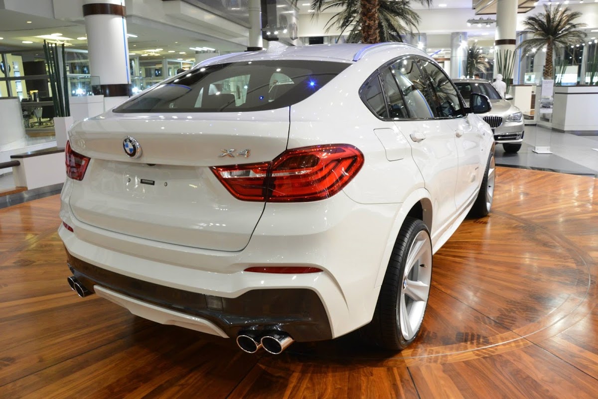 White BMW X4 with M Package, Kelleners Sport Exhaust and 21" Rims ...