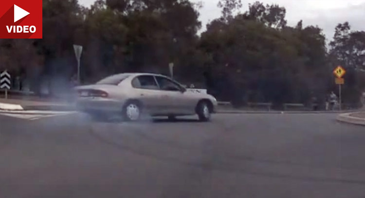 Holden Commodore Roundabout Drift Antics Tick Off Dashcam Driver [NSFW ...