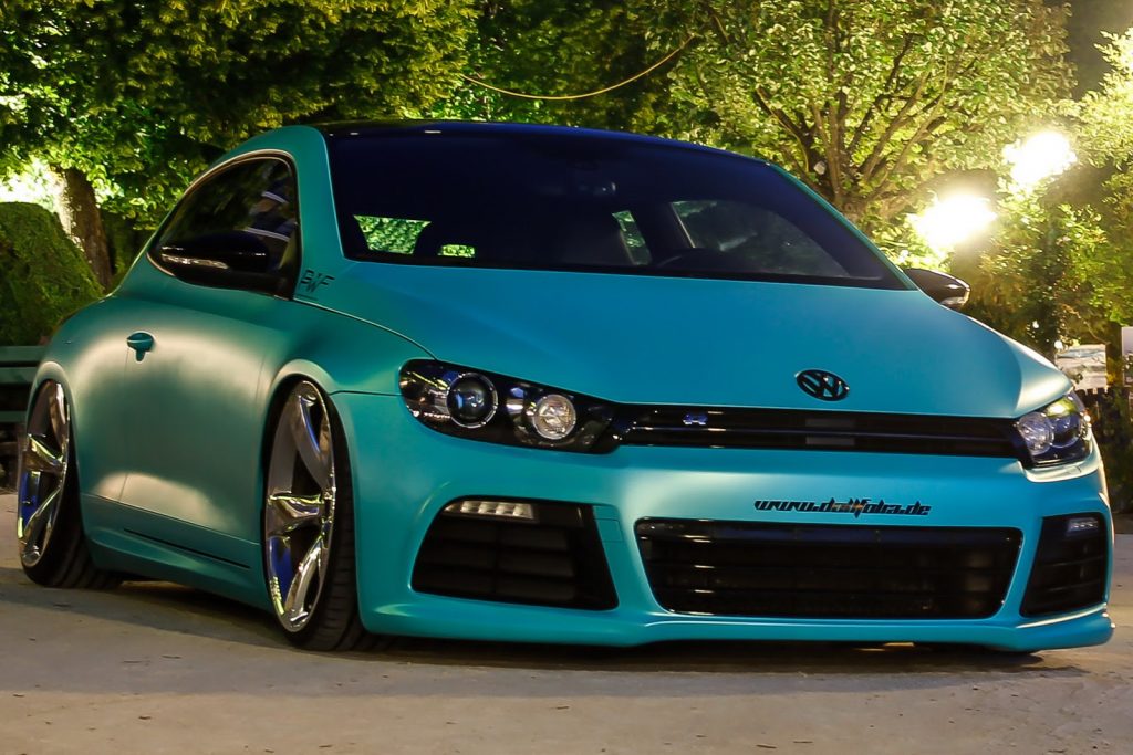 Slammed VW Scirocco R with 370PS is as Minty Fresh as They Come | Carscoops