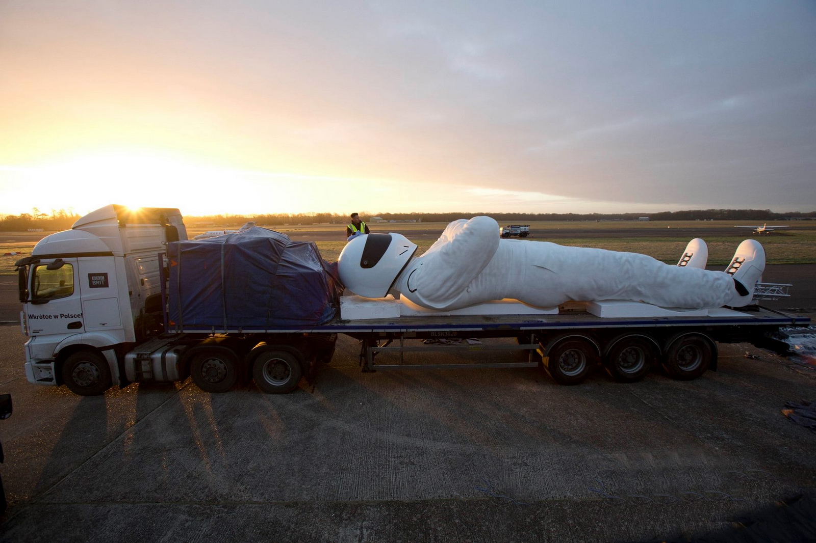Nine-Meter Tall Stig Statue Traveling to Poland | Carscoops
