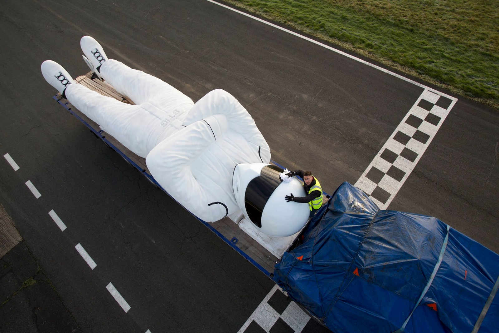 Nine-Meter Tall Stig Statue Traveling to Poland | Carscoops
