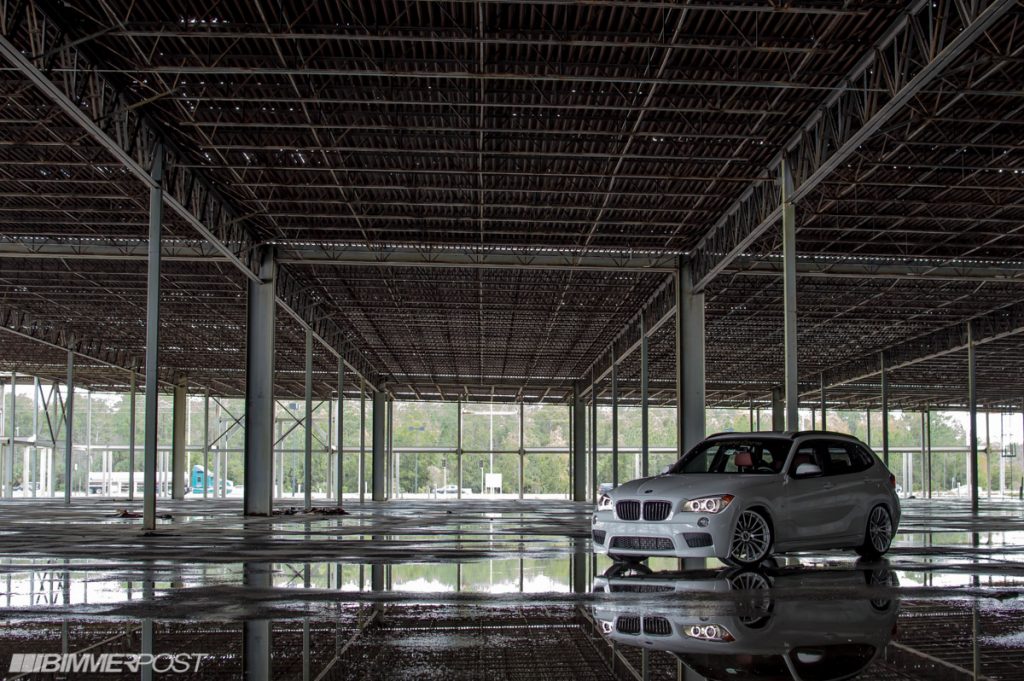 Hot or Not? Stanced BMW X1 Poses Inside Abandoned Warehouse | Carscoops