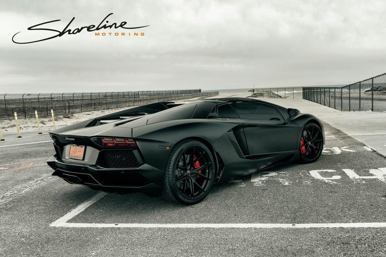 This Matte Black Aventador Roadster is Ready To Go On a Poster | Carscoops