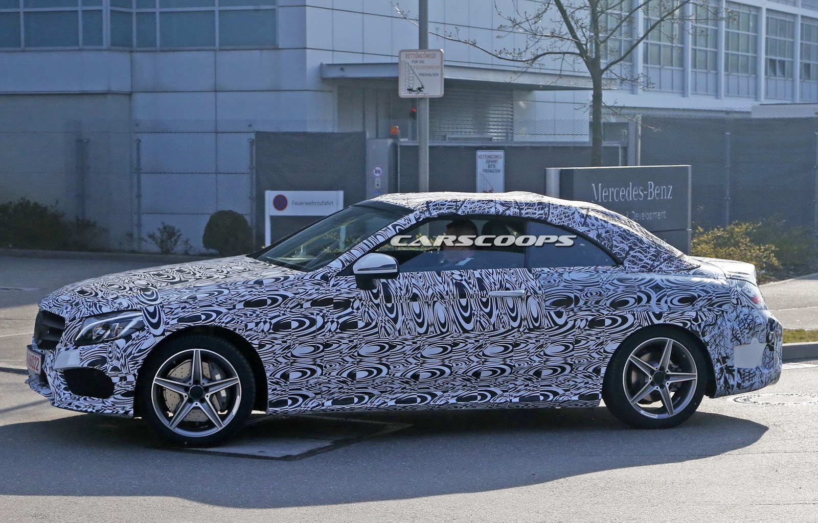 New Mercedes-Benz C-Class Cabriolet Spied With Production Body | Carscoops