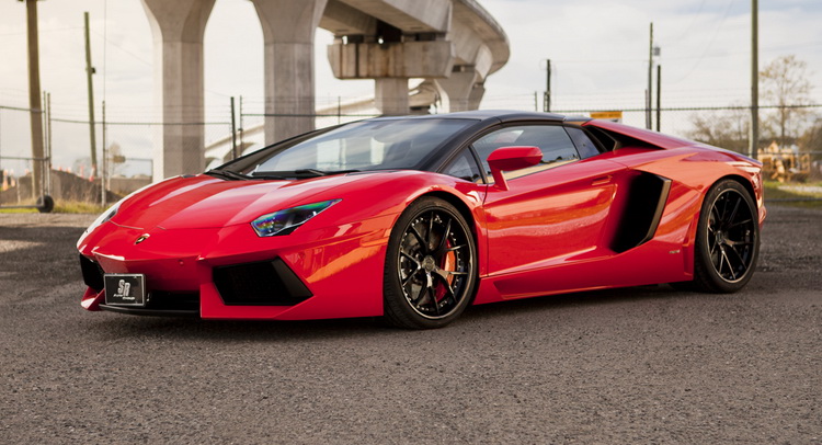 Red And Black Lamborghini