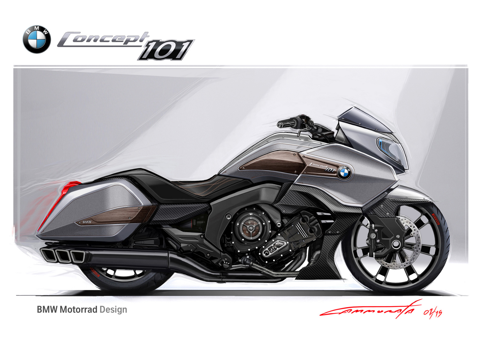 BMW Concept 101 Is A Bavarian Vision Of An American Bagger [33 Pics ...