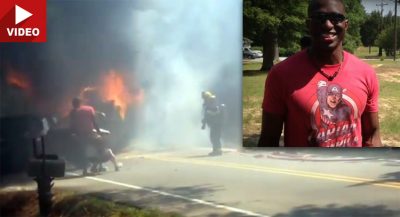 Real Life Captain America Saves Two People From Burning Car | Carscoops