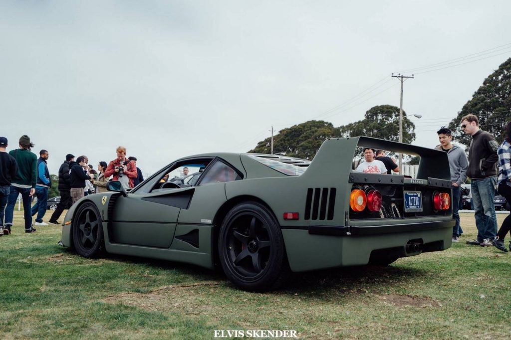 All Ferrari F40s Were Created Red But This One Is Now Matte Green ...