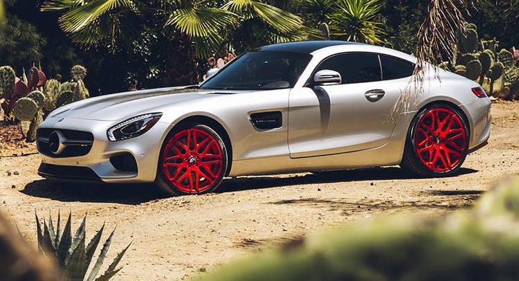 Mercedes-AMG GT S Poses On Candy Apple Red Forgiato Wheels | Carscoops